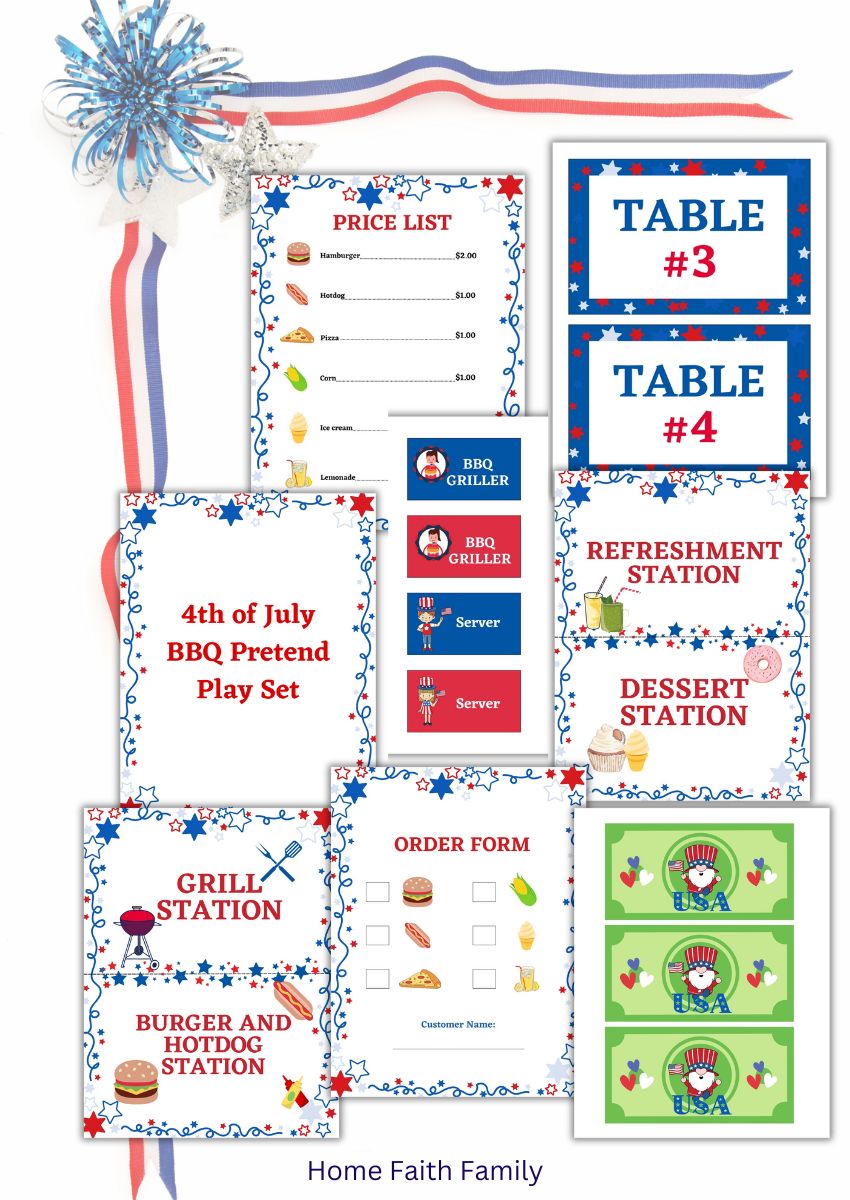 Fire up the Grill with Our Printable 4th of July BBQ Playset – Home ...