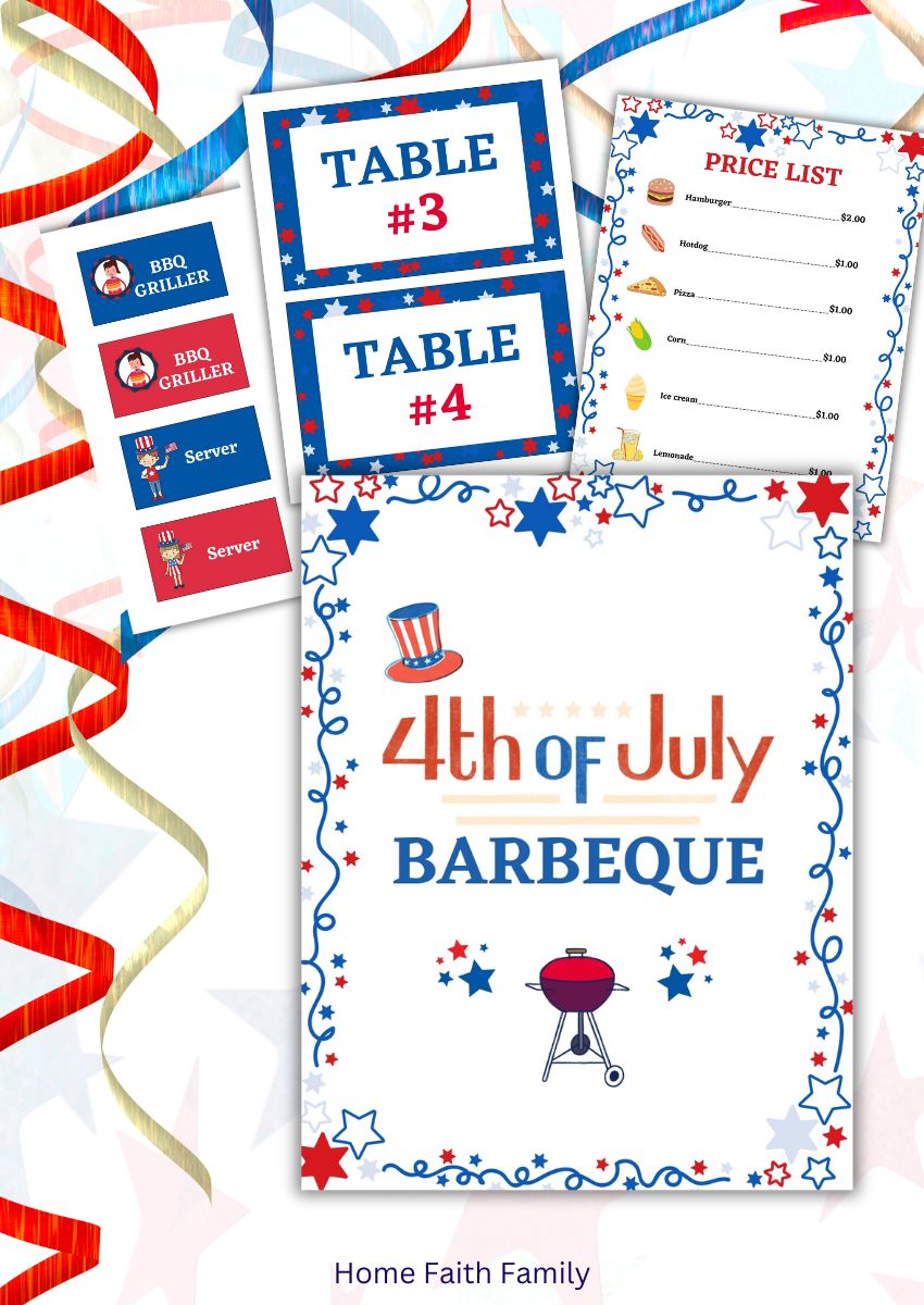 Fire up the Grill with Our Printable 4th of July BBQ Playset – Home ...