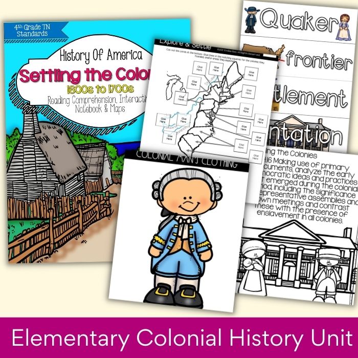 Discover America's Roots with Our Elementary Colonial History Unit – 1 ...