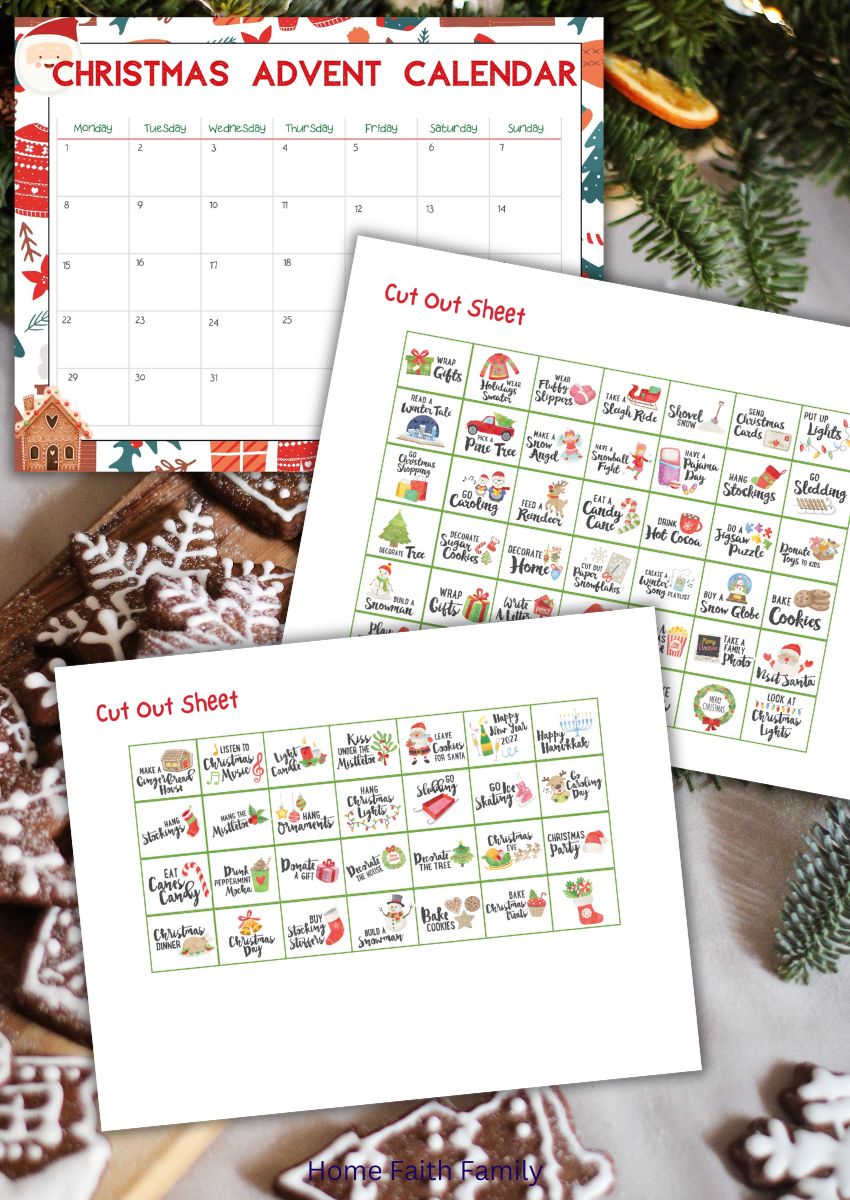 Christmas Advent Calendar for Families – Home Faith Family , LLC
