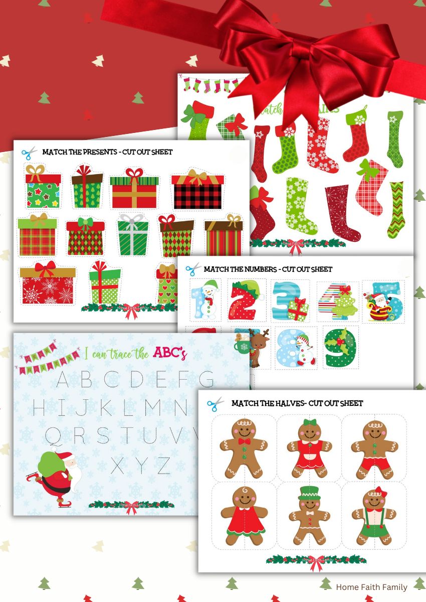 Christmas Preschool Learning Binder – Home Faith Family , LLC