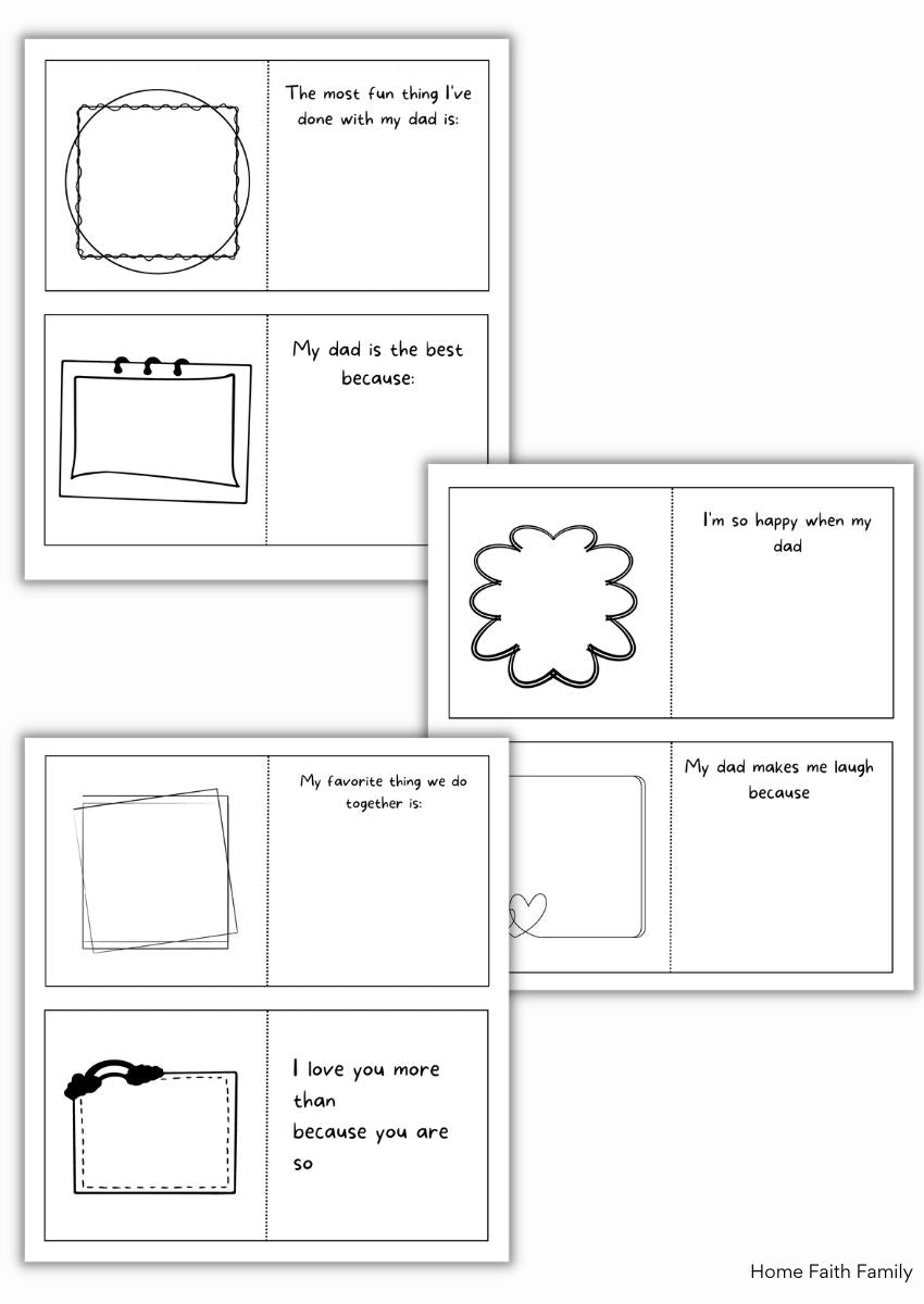 Father's Day Booklet - All About Dad – Home Faith Family , LLC