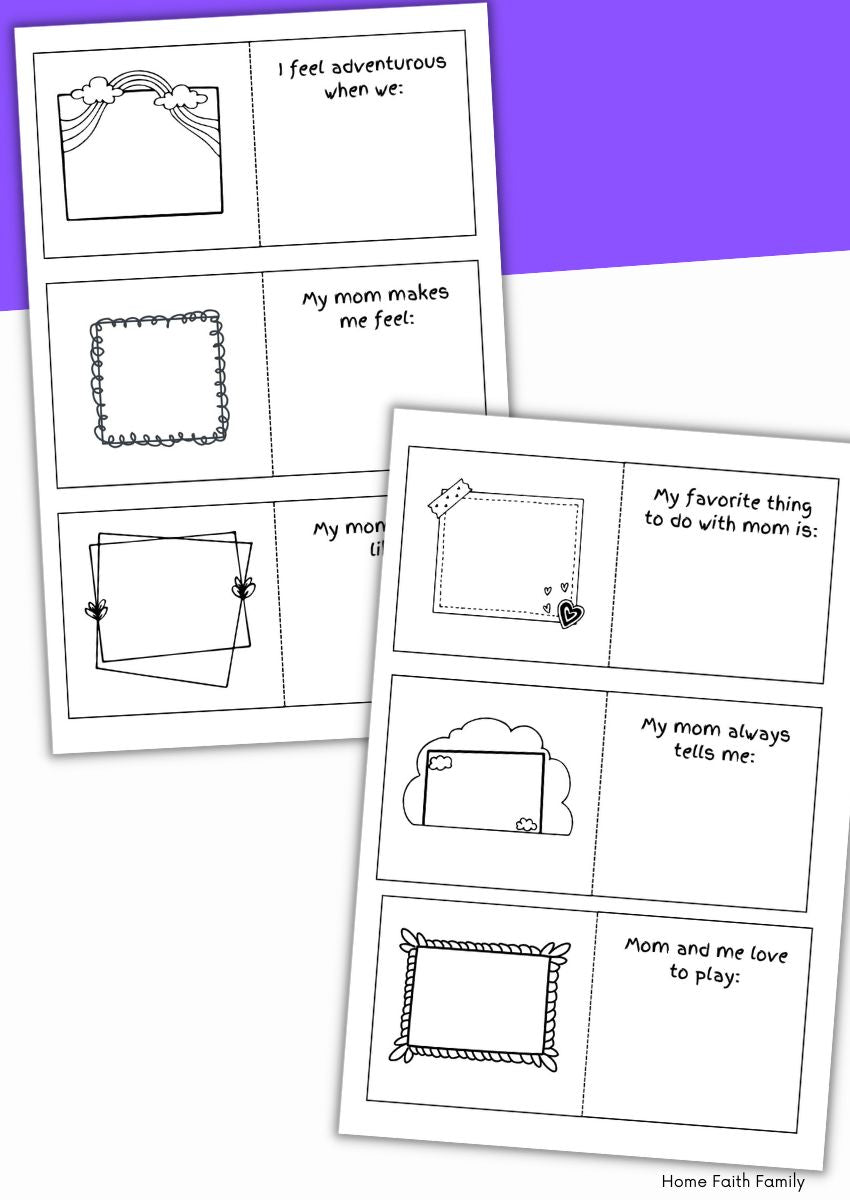 My Mom & Me Book {7-Pages} – Home Faith Family , LLC