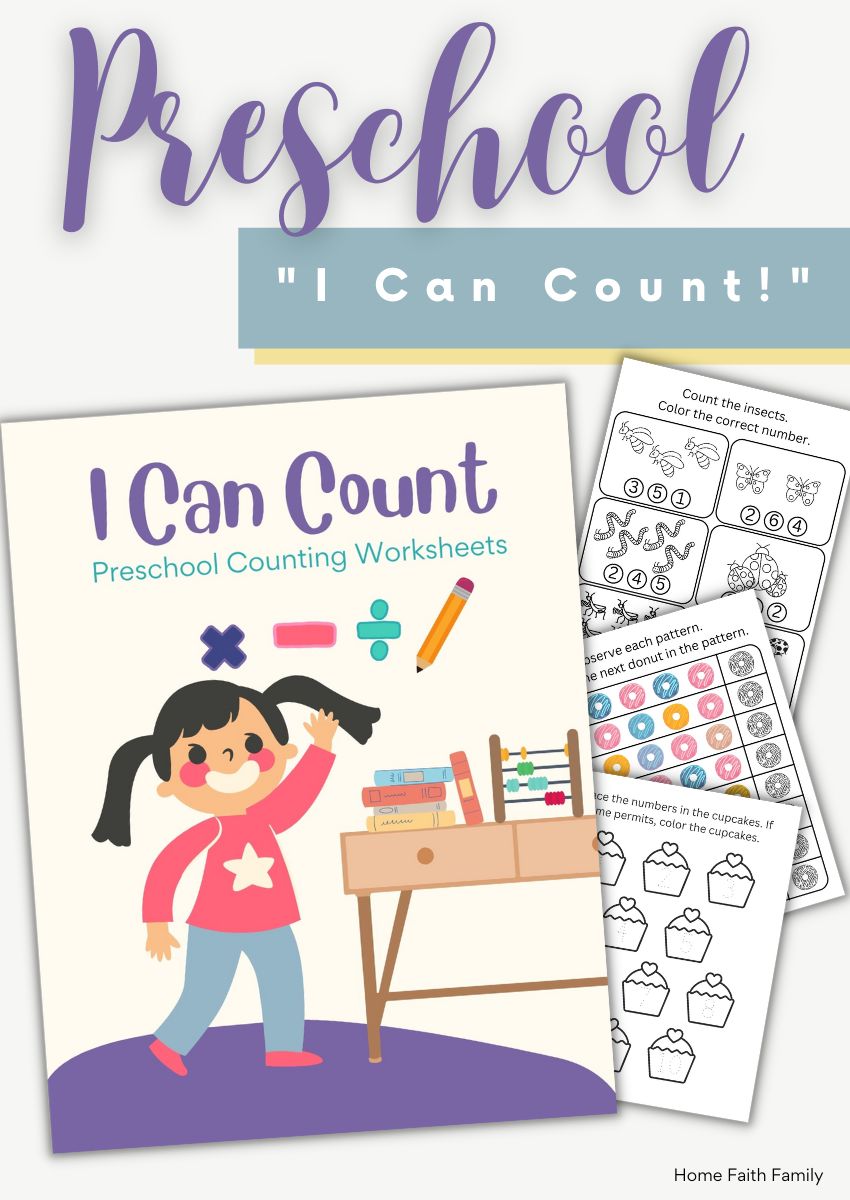 Preschool Counting Worksheets – Home Faith Family , LLC