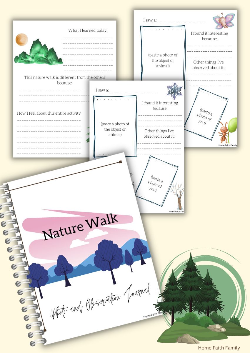 Nature Walk Photo and Observation Journal – Home Faith Family , LLC