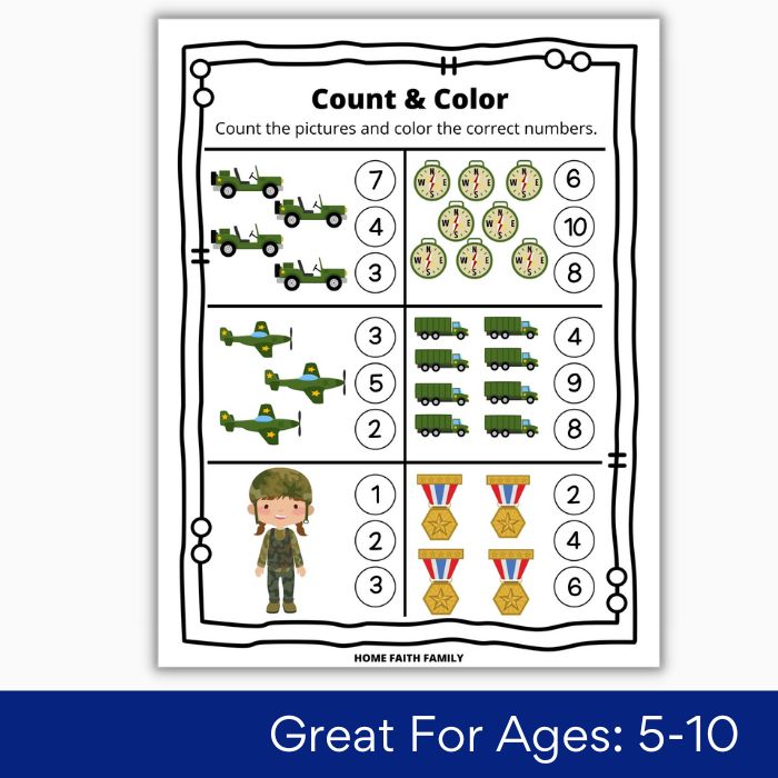Veterans Day Children's Activity Workbook – Home Faith Family , LLC