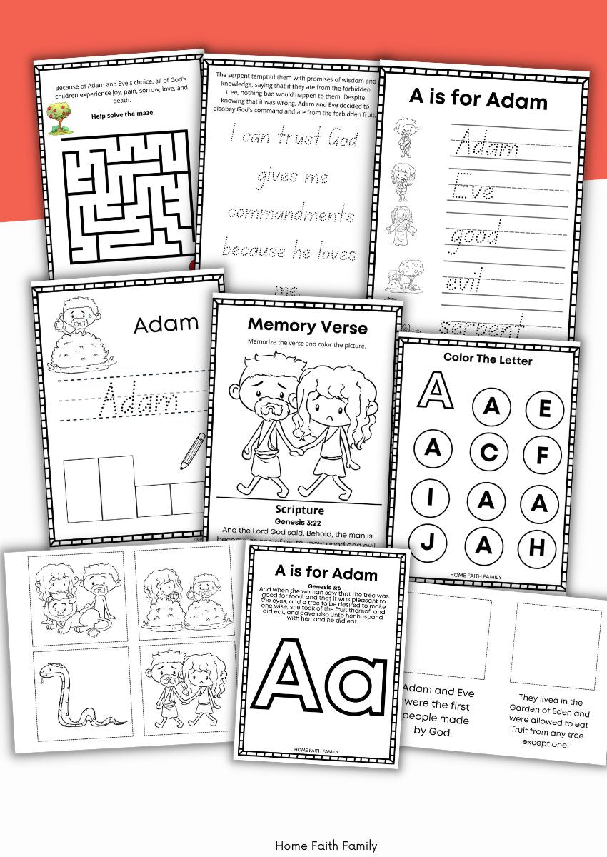 Bible Curriculum: Adam and Eve: Early Learner Edition (Ages 2-5) – Home ...