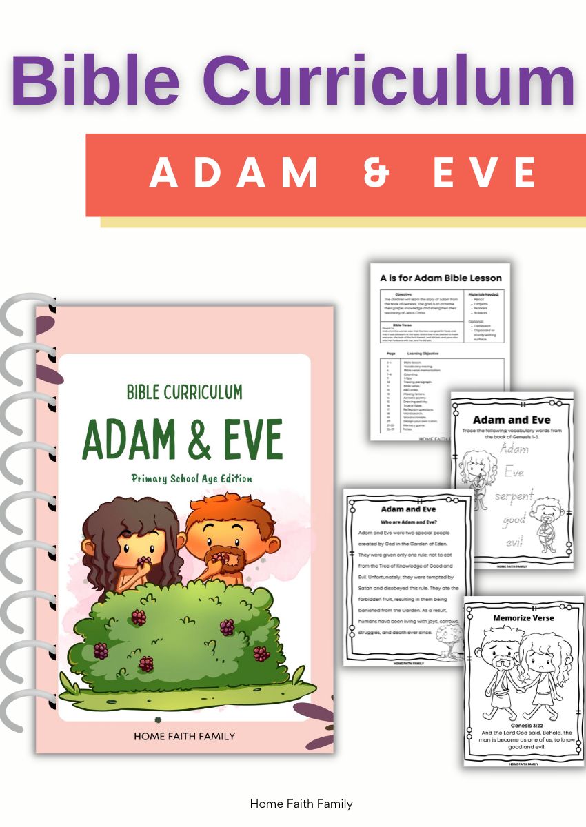 Bible Curriculum: Adam and Eve: Primary School Age Edition (Ages 6-11 ...