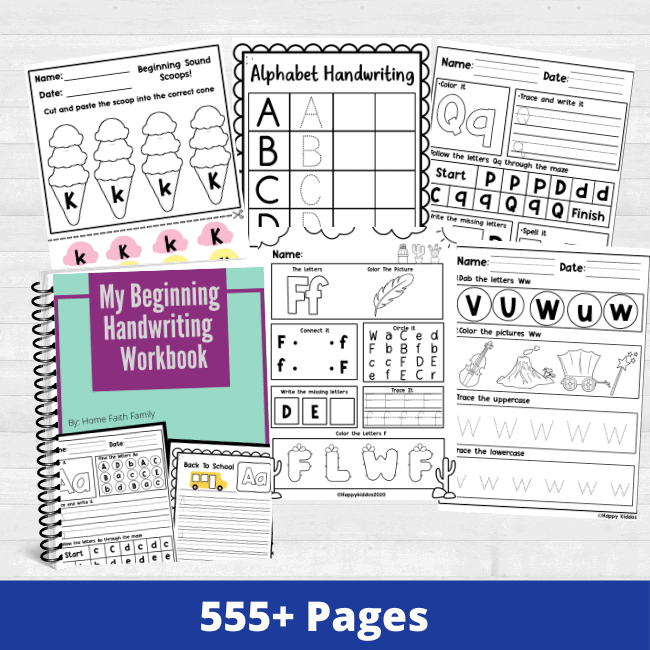 1,400+ Pages of Handwriting Practice from Beginning to Advanced Workbo ...