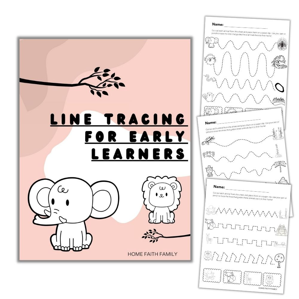 Line Tracing Worksheets For Early Learners – Home Faith Family , LLC