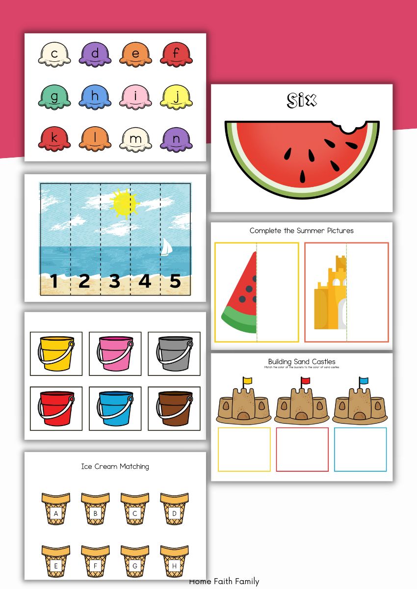 Summer Busy Book {32-Pages} – Home Faith Family , LLC