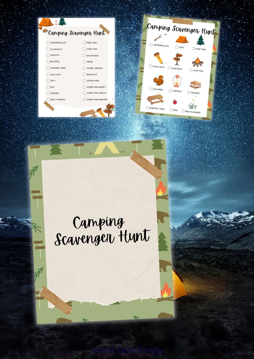 Explore the Outdoors with Our Camping Scavenger Hunt Printable – Home ...