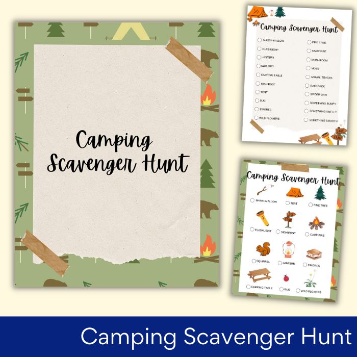 Explore the Outdoors with Our Camping Scavenger Hunt Printable – Home ...