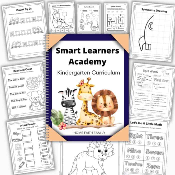 Smart Little Learners Kindergarten Curriculum – Home Faith Family , LLC