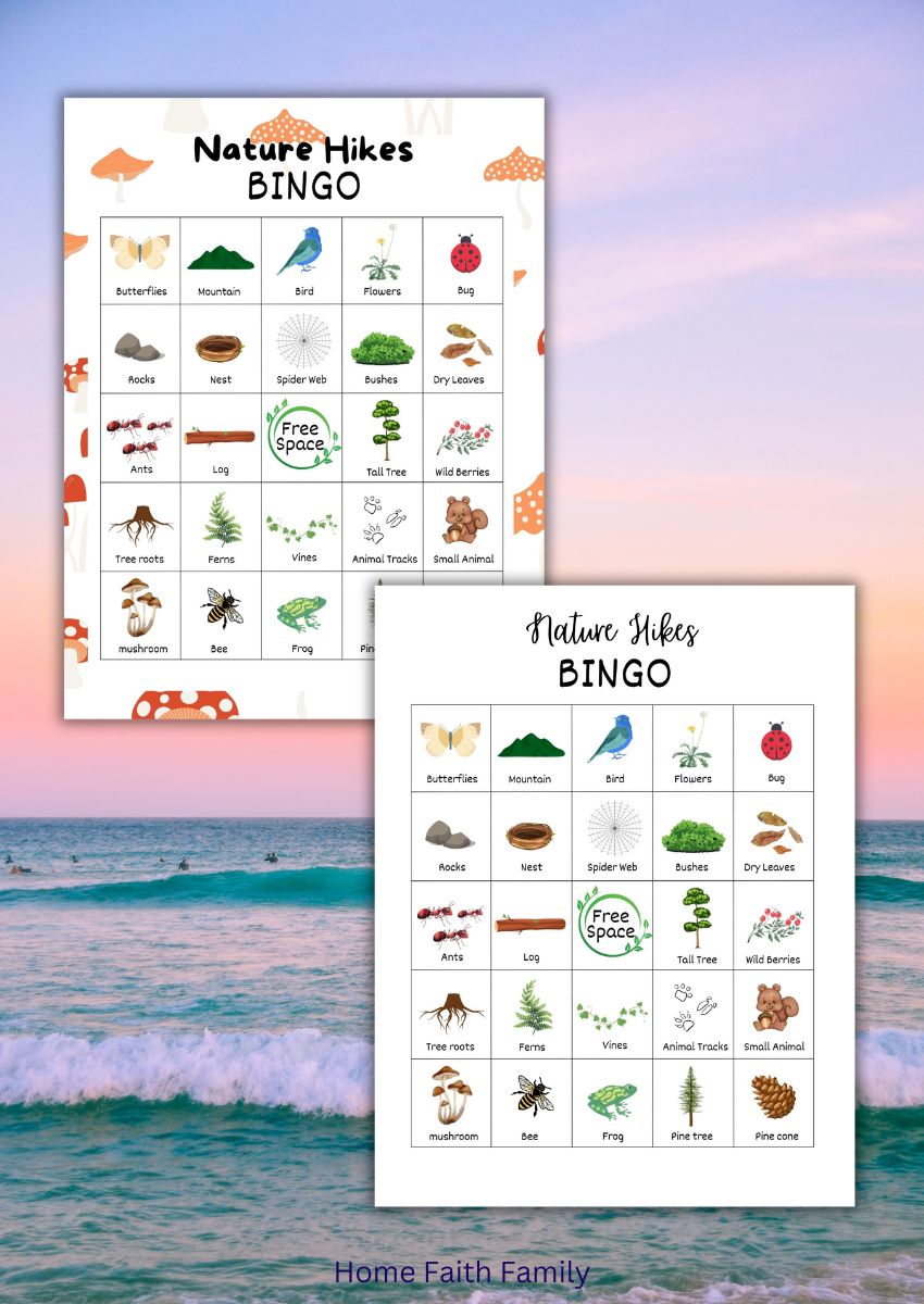 Experience the Great Outdoors with Nature Hikes Bingo – Home Faith ...