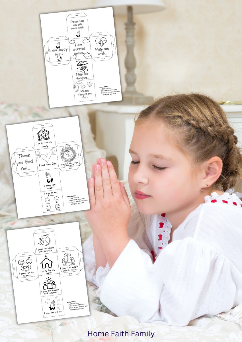Kids Prayer Cubes – Home Faith Family , LLC