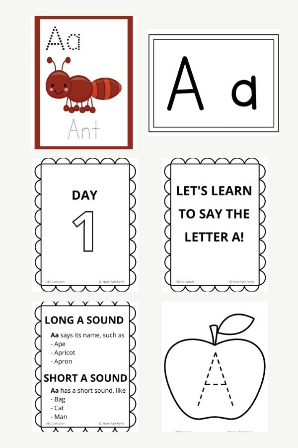 Alphabet Curriculum (1,275+ Pages) – Home Faith Family , LLC