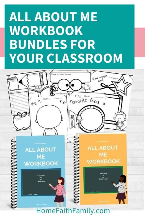 All About Me Printable Workbook – Home Faith Family , LLC
