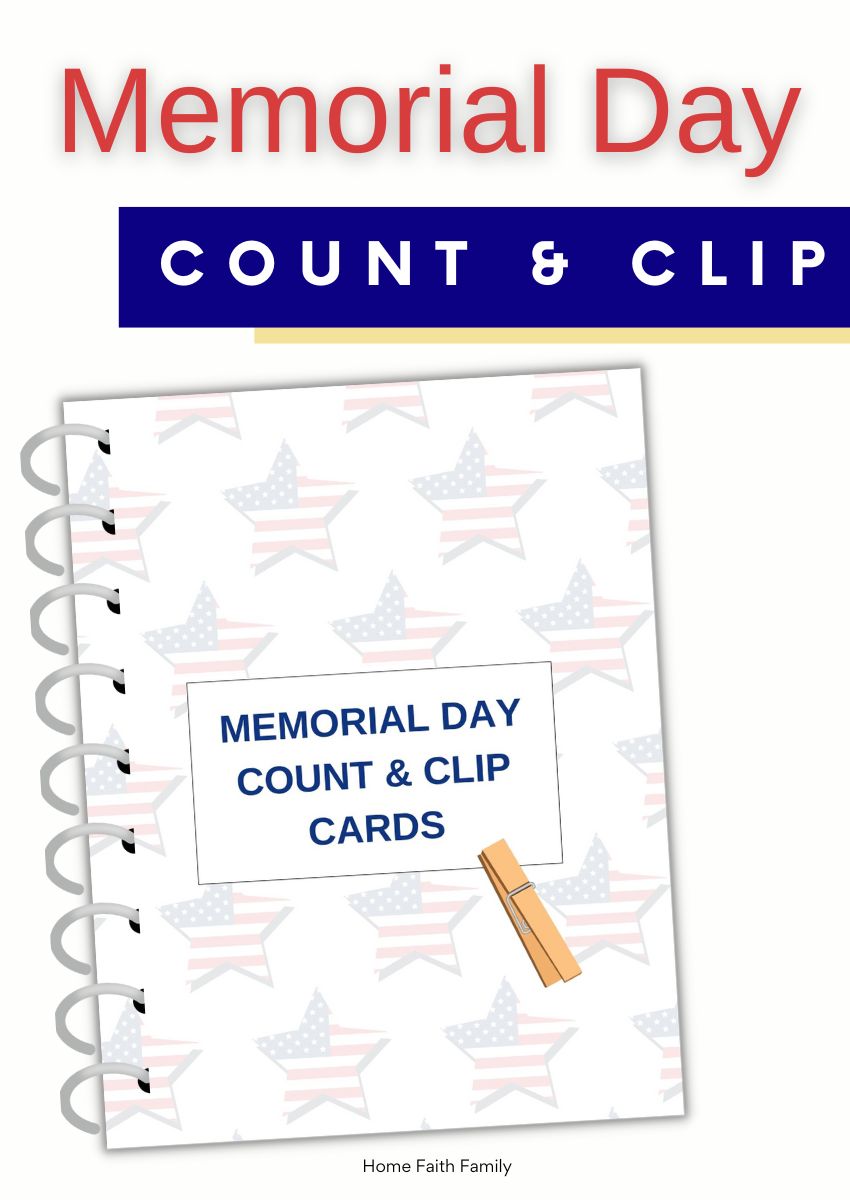 Memorial Day Themed Count & Clip Cards {6-Pages} – Home Faith Family , LLC