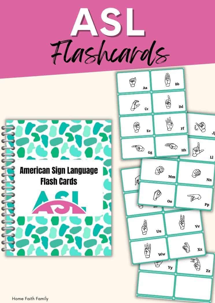 American Sign Language Flashcards – Home Faith Family , LLC