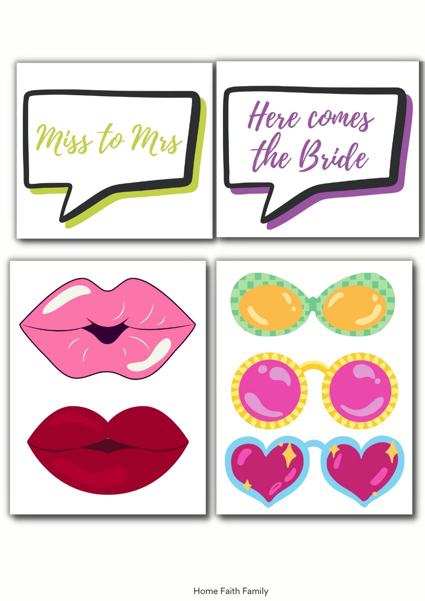 Bachelorette Photo Booth Props – Home Faith Family , LLC