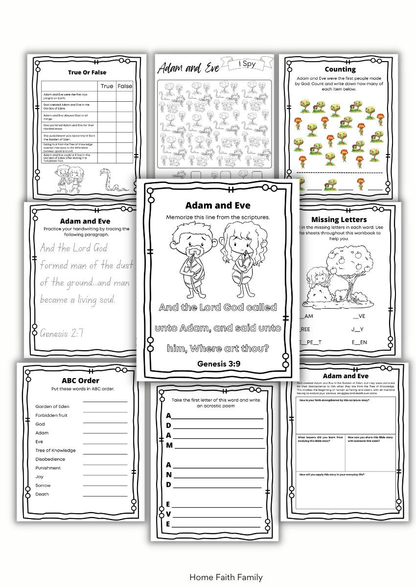 Bible Curriculum: Adam and Eve: Primary School Age Edition (Ages 6-11 ...