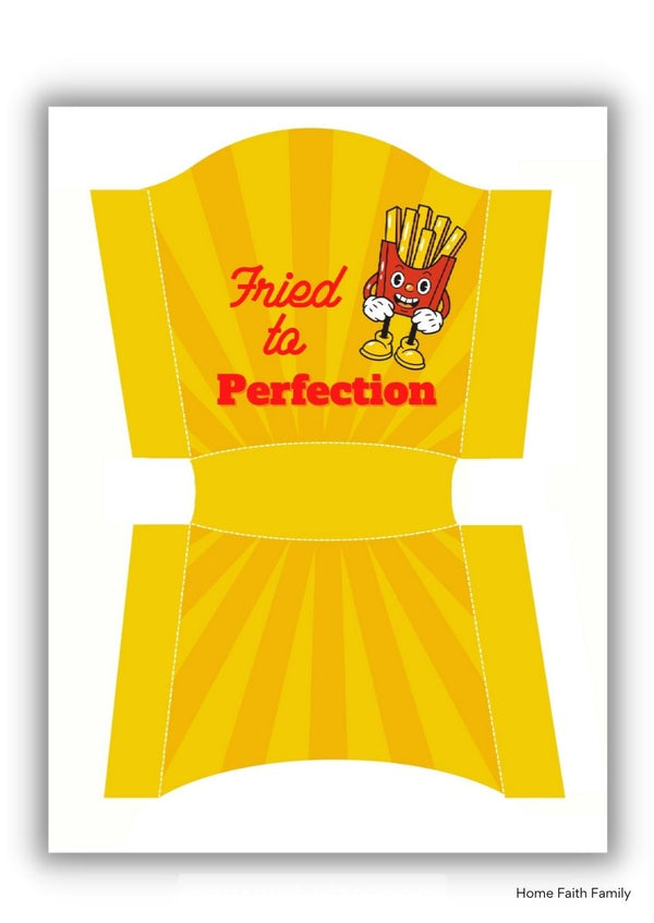 French Fry Box Craft – Home Faith Family , LLC
